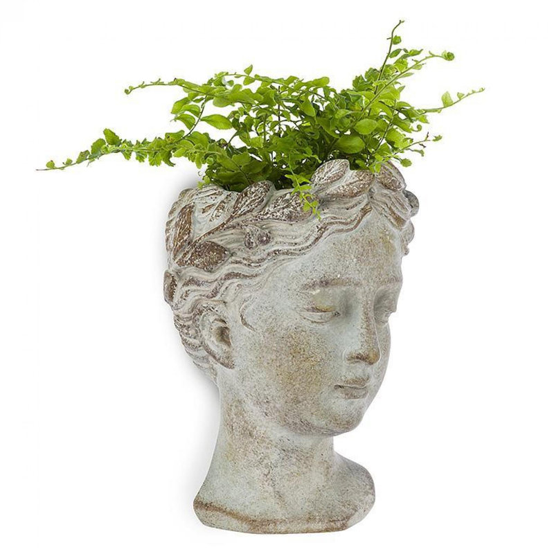 Fleur De Lis Living Woman Head Wall Planter | Wayfair