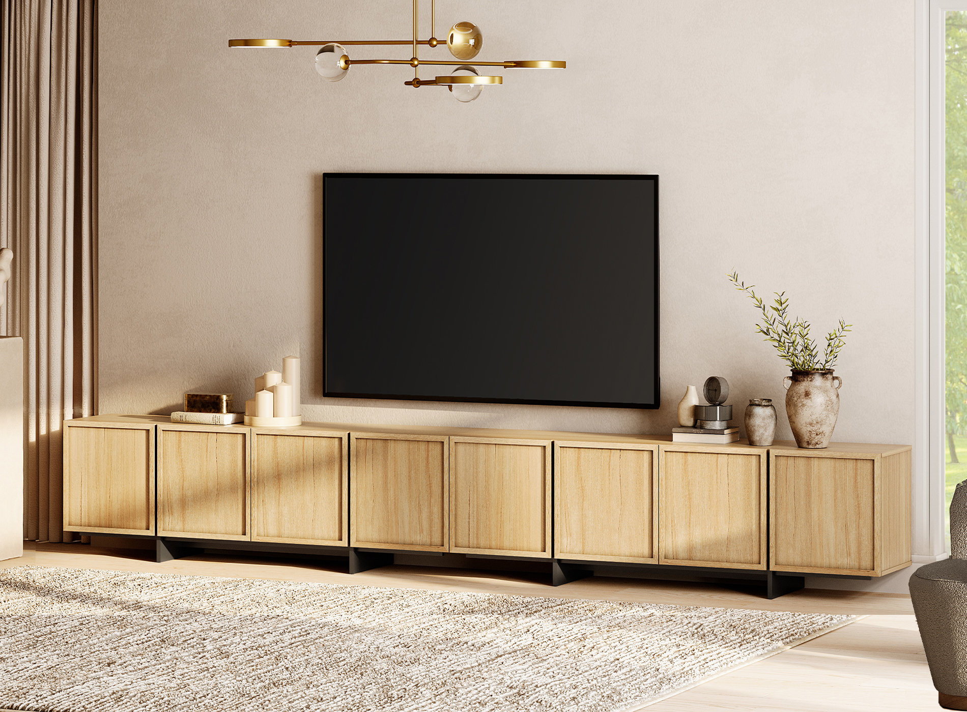 Ebern Designs Maisonet New Designed TV Stand For 110 Inch TV, Modern ...