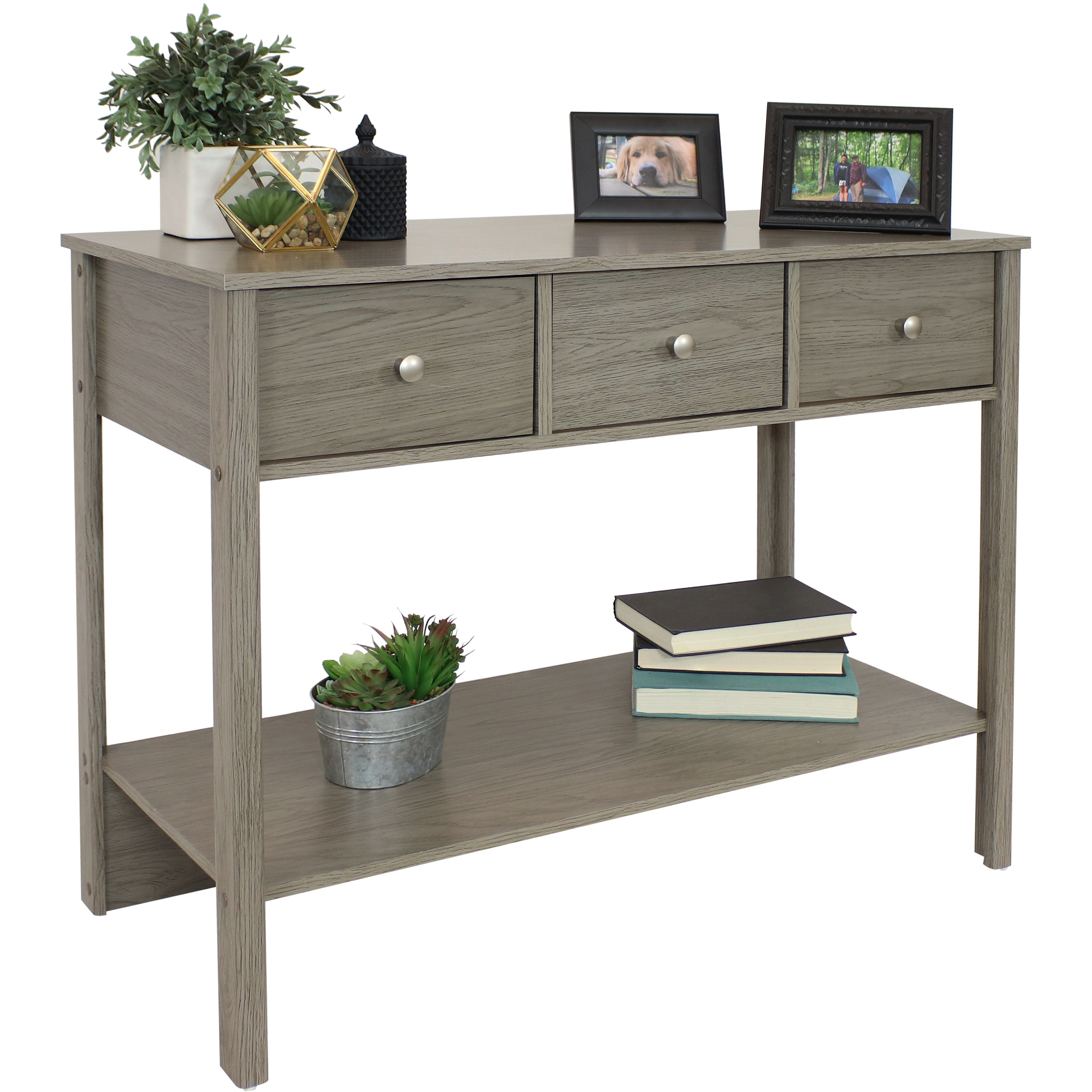 Gracie Oaks Quwanna 37.5" Classic MDF Console Table with Drawers and ...