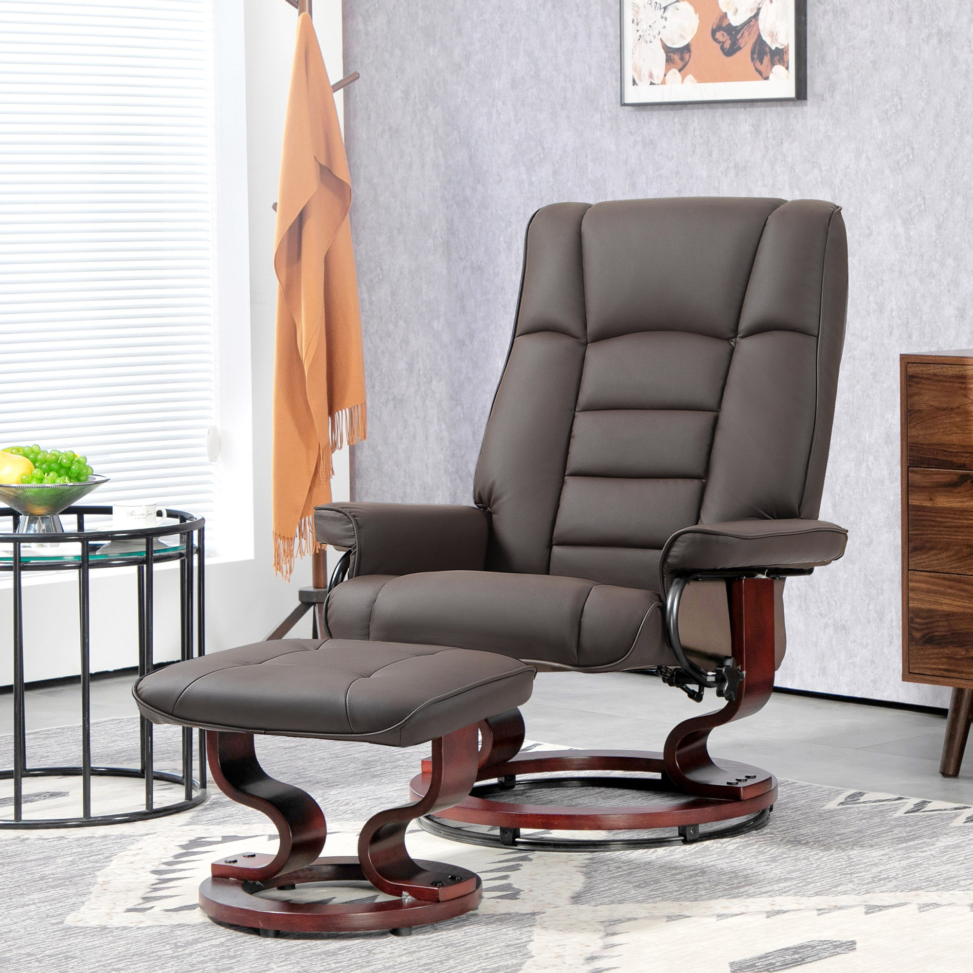Lark Manor™ Recliner With Ottoman, Swivel Recliner Chair And Ottoman ...