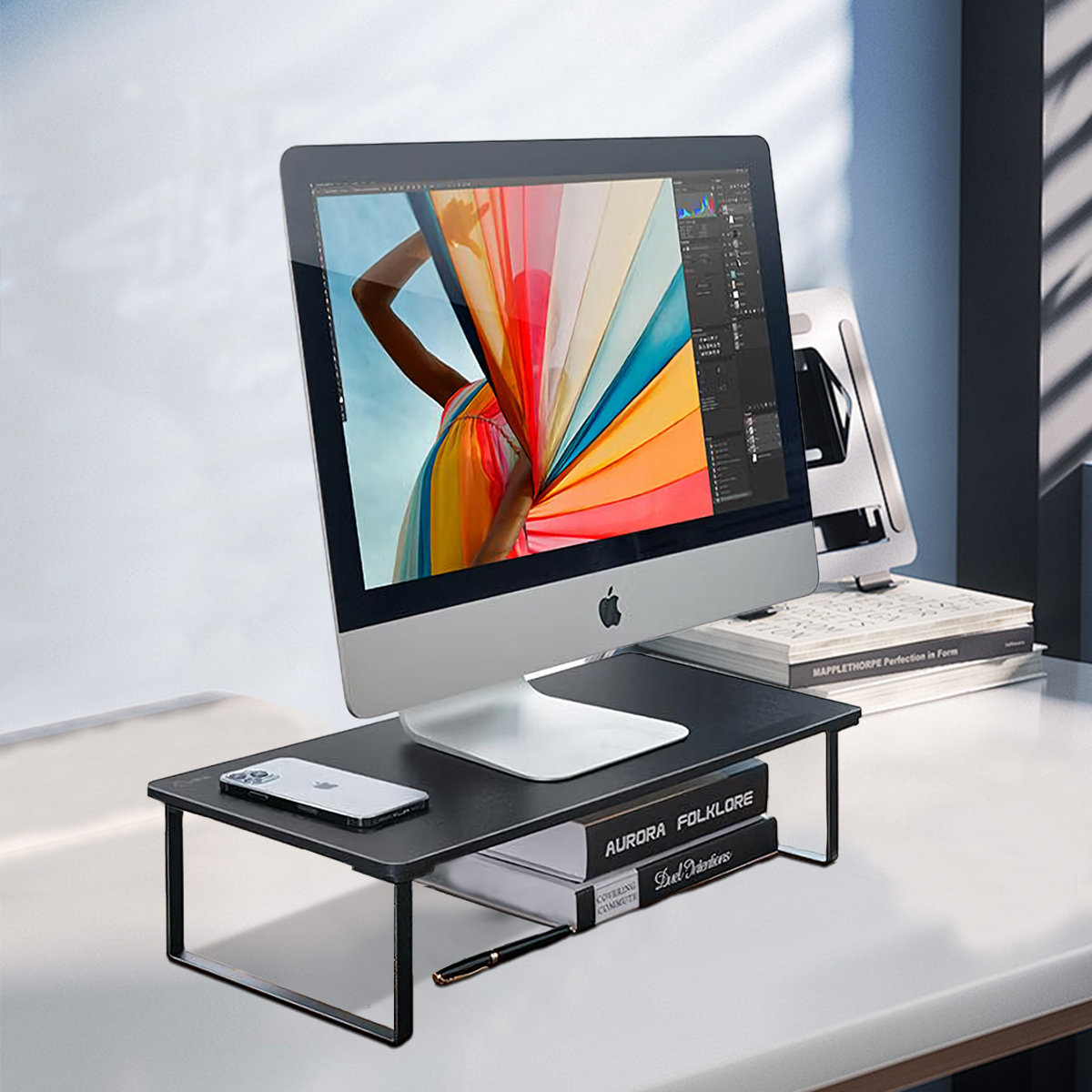 Inbox Zero Laveyah E1 Medium Density Fiberboard Monitor Stand - Wayfair ...