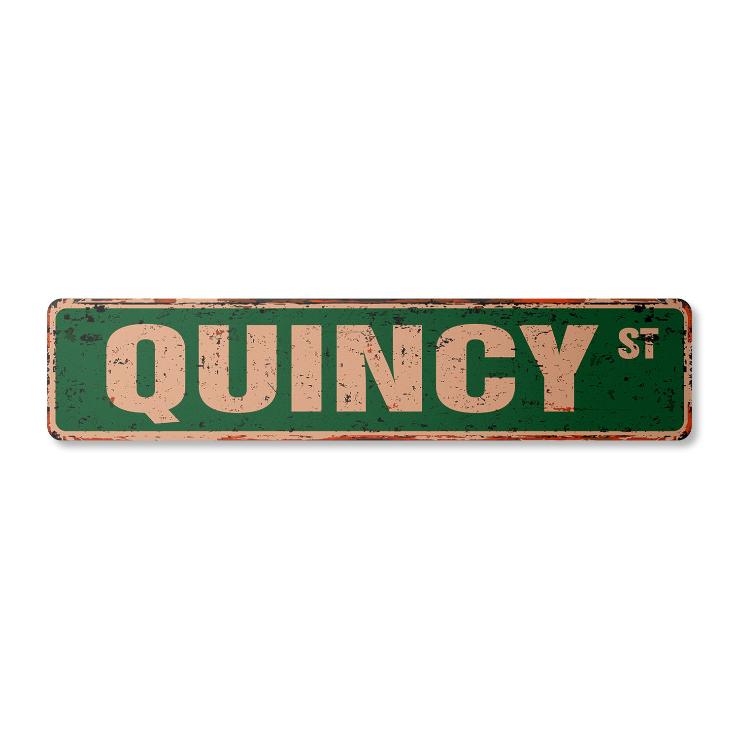 SignMission Quincy Street Sign Heavy Duty Plastic 4" X 18" | Wayfair