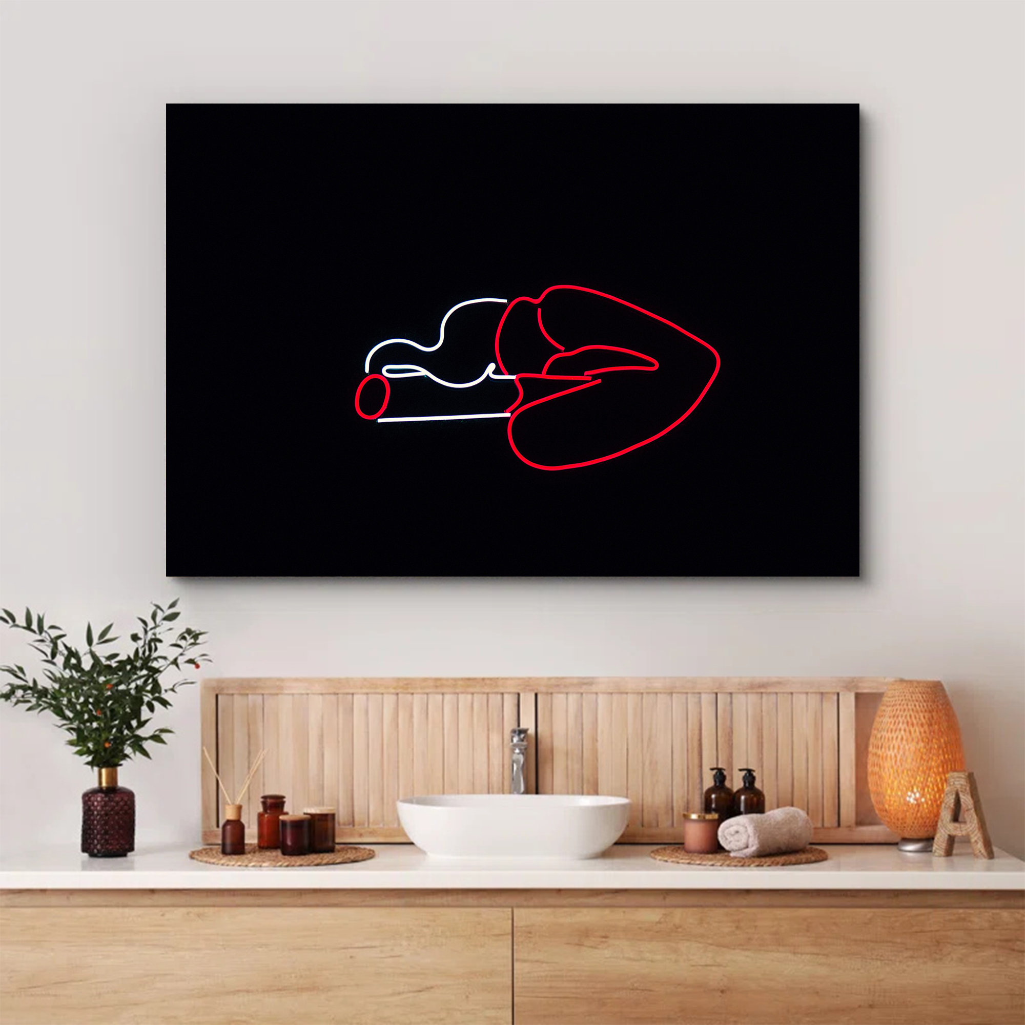 Wrought Studio™ Neon Lips Sign for Bold and Playful Decor | Wayfair