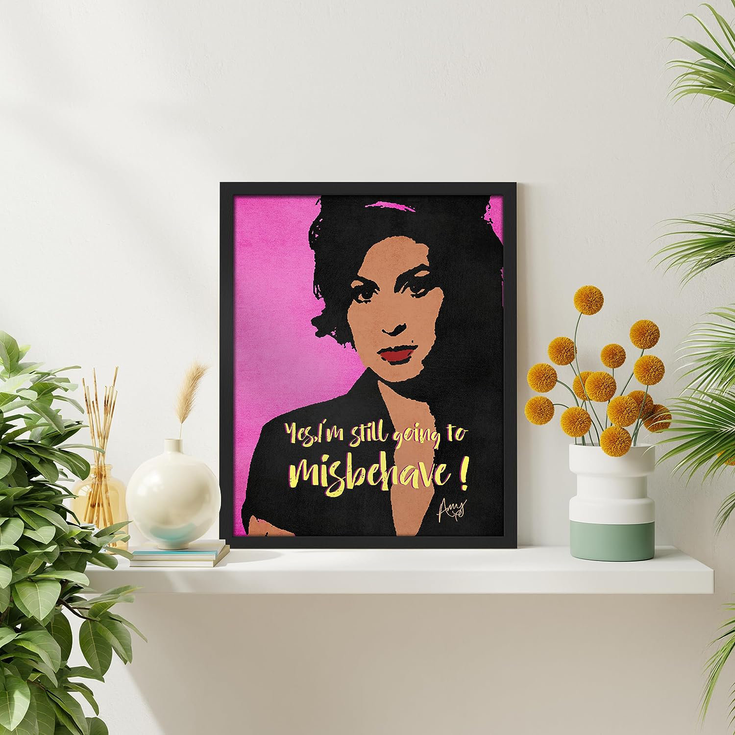 SIGNLEADER «Yes I'm Still Going To Misbehave», reproduction sur toile ...