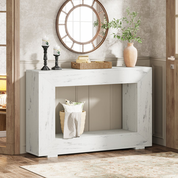 White Wood Console Tables You'll Love | Wayfair