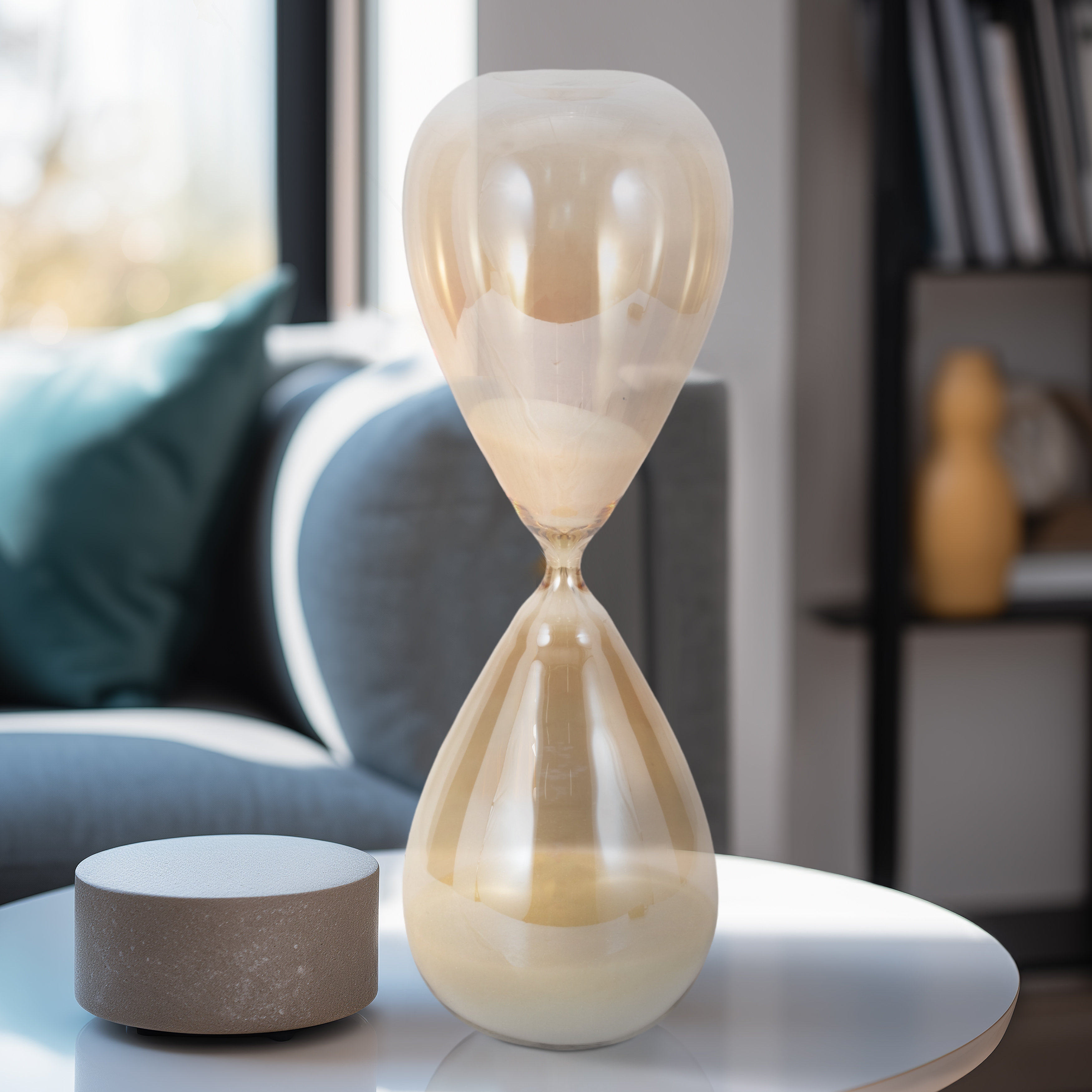 Ebern Designs Decorative Objects for Home Decor – Modern Hourglass ...