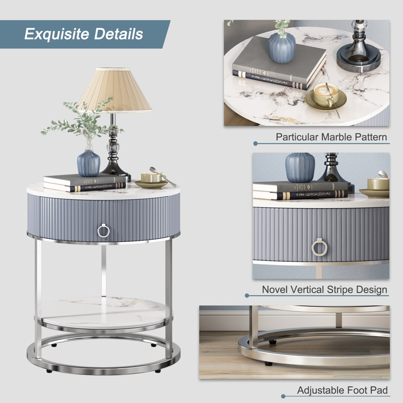 17 Stories Frame End Table with Storage & Reviews | Wayfair