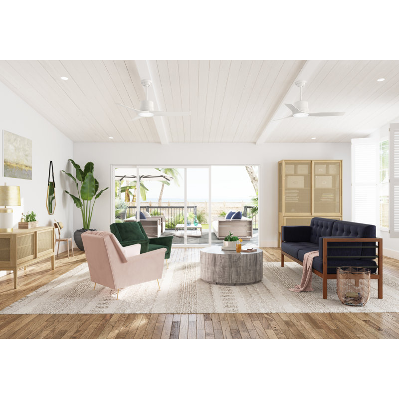 Casablanca Fan 52'' Piston 3 -Blade Outdoor Standard Ceiling Fan with ...