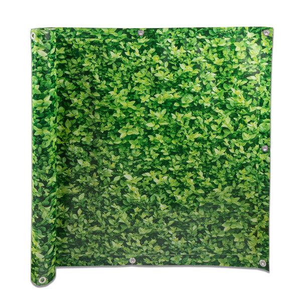 Bay Isle Home™ Balcony Screen 34 In X 180 In - Green Foliage Design ...