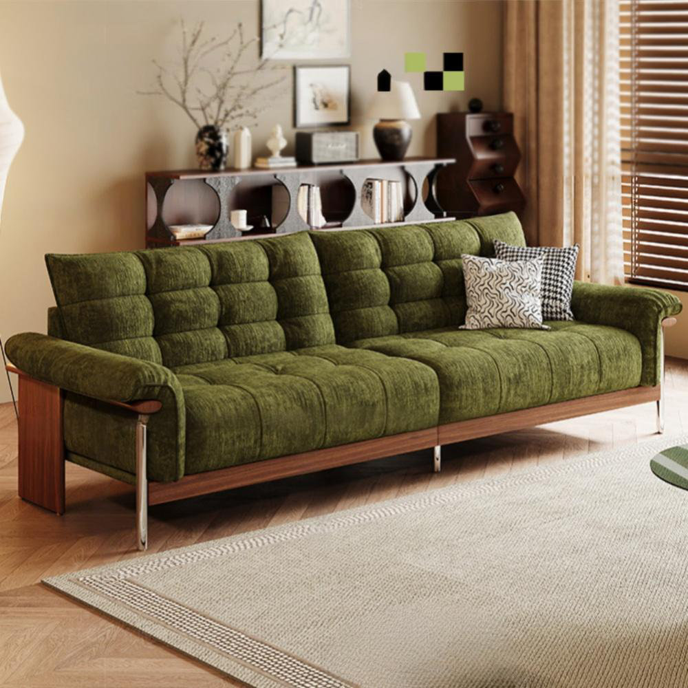 Ebern Designs Chenille French Straight-Line Sofa | Wayfair