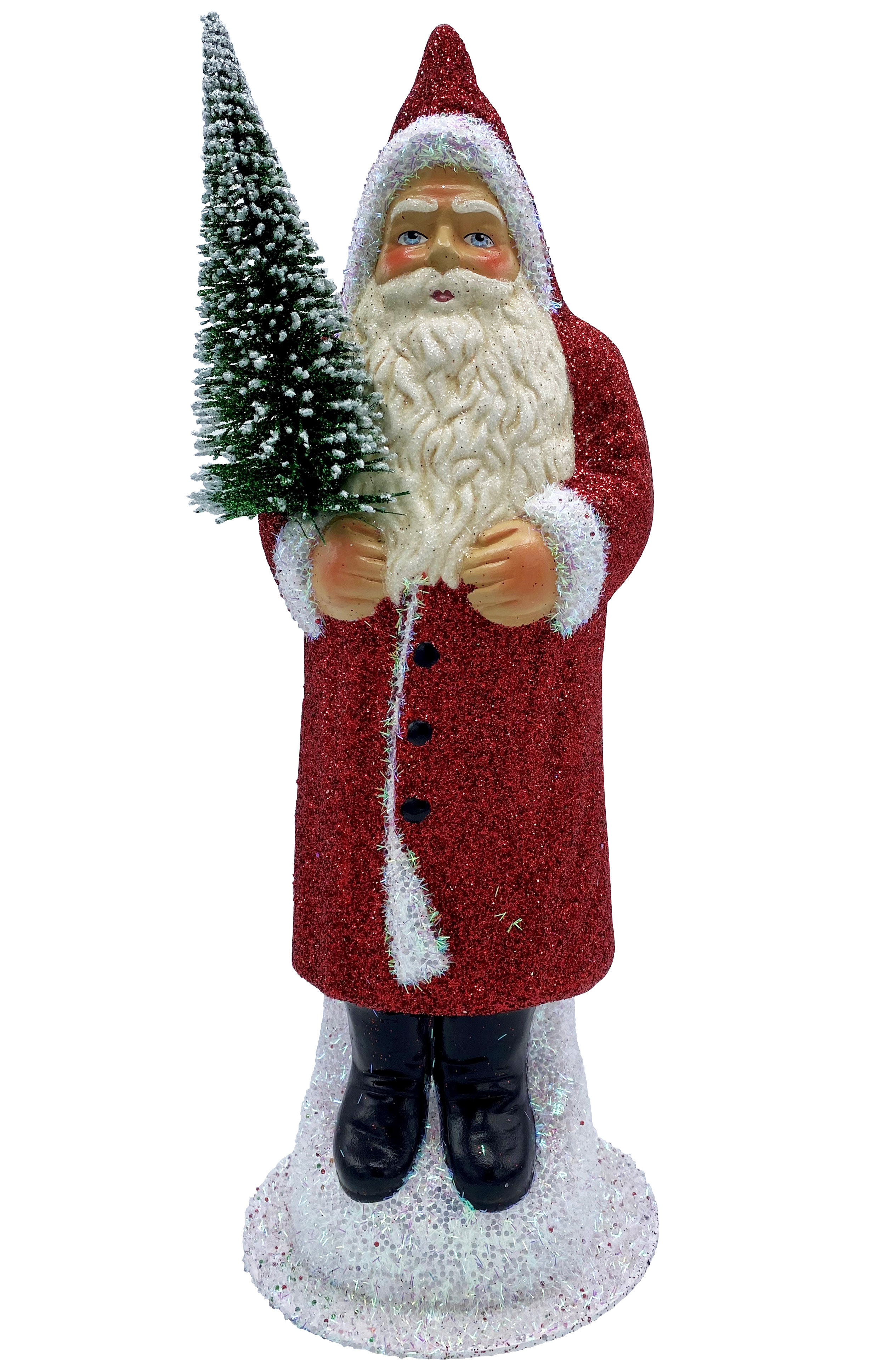 The Holiday Aisle® Paper Mache Candy Container Extra Large Santa in ...
