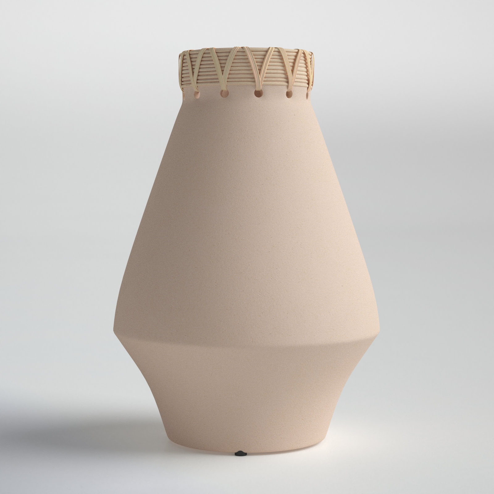 Joss & Main Elsye Neutral Textured Ceramic Artisan Vase - Timeless ...