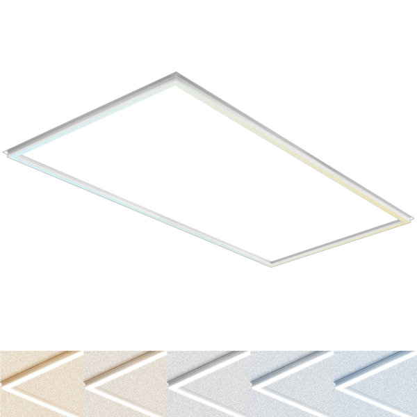 Luxrite Dimmable Rectangle Flat Panel Ceiling Light | Wayfair