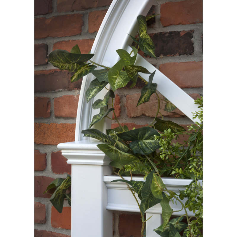 Charlton Home® Kerrimore Vinyl Arched Trellis & Reviews | Wayfair