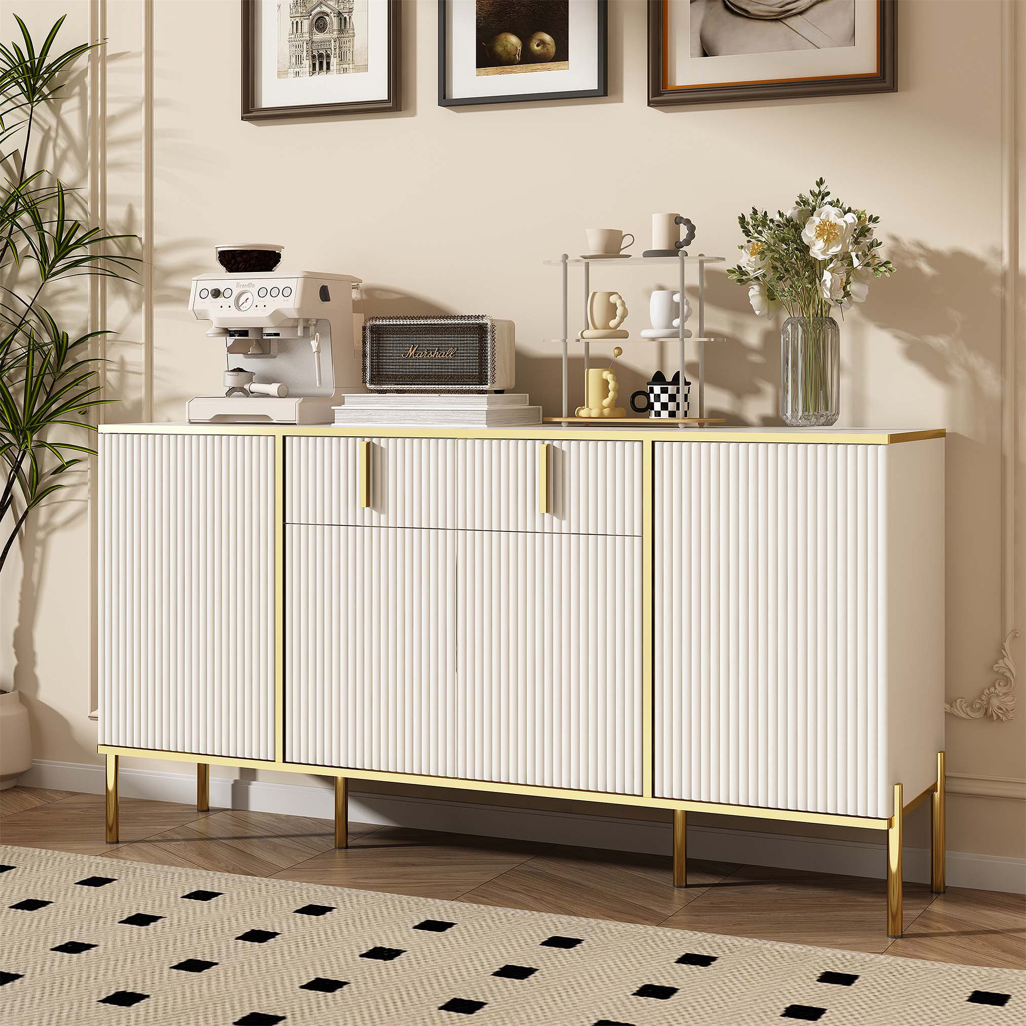 Everly Quinn Versatile Modern Storage Cabinet for Various Rooms with ...