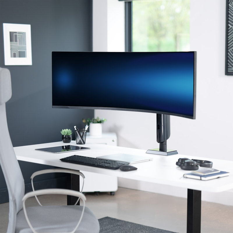 VIVO Vertical Lift Single Ultrawide Monitor Desk Mount, Up to 49 ...
