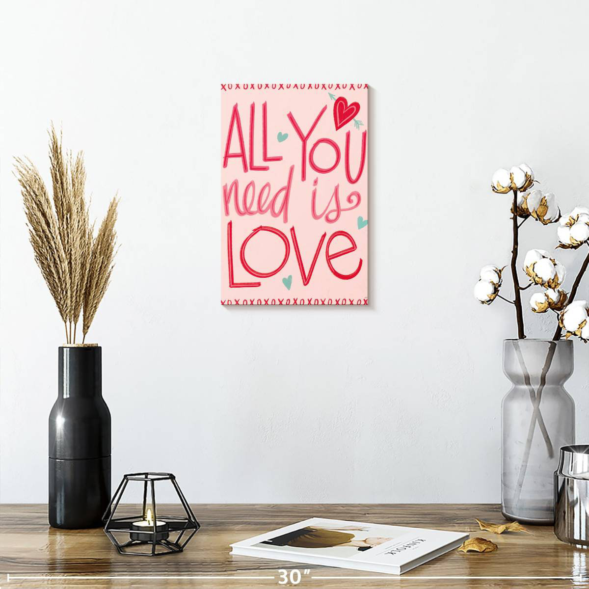 Elephant Stock Love Is Kind Pink III | Wayfair