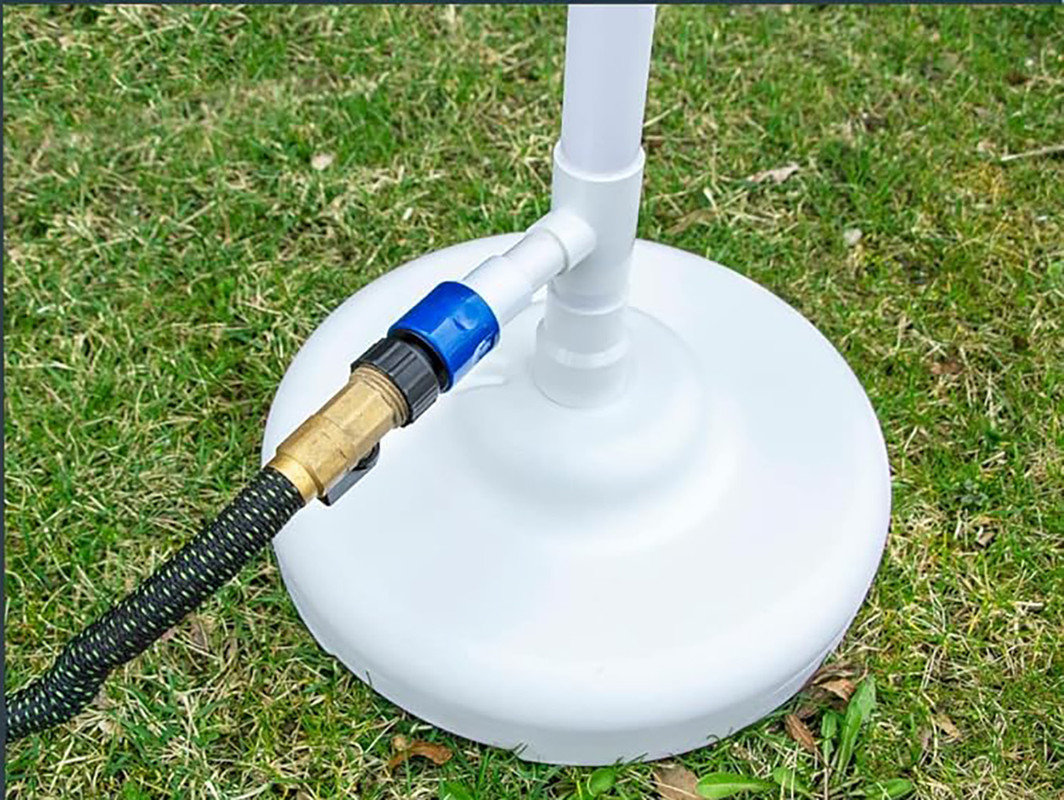 HIGEMZ Tube Style 7 Foot Shower, Adjustable Head And Foot Tap Spigot ...