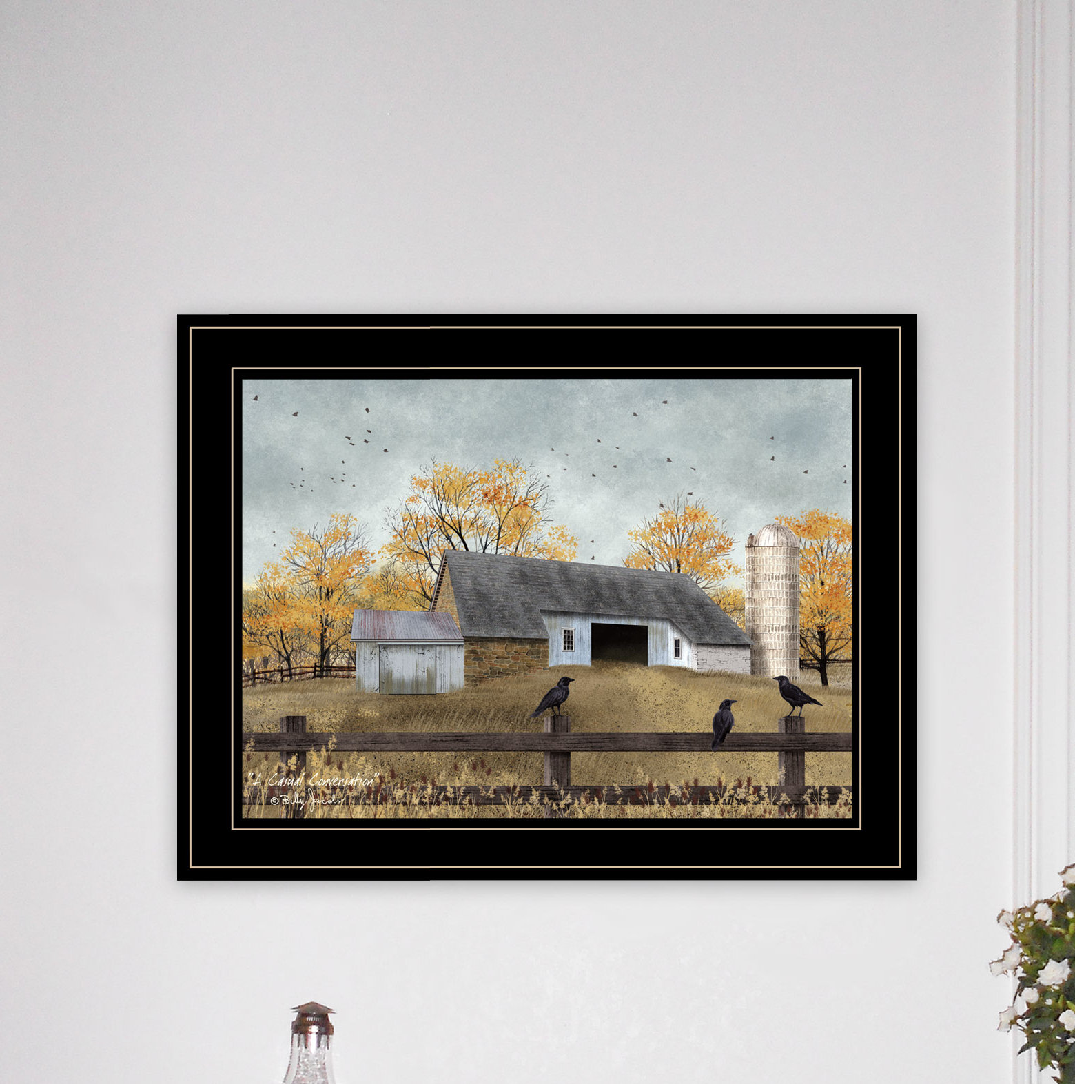 August Grove A Casual Conversation Framed Wall Art for Living Room ...