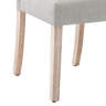 Red Barrel Studio® Selema Linen Upholstered Dining Parsons Chairs ...