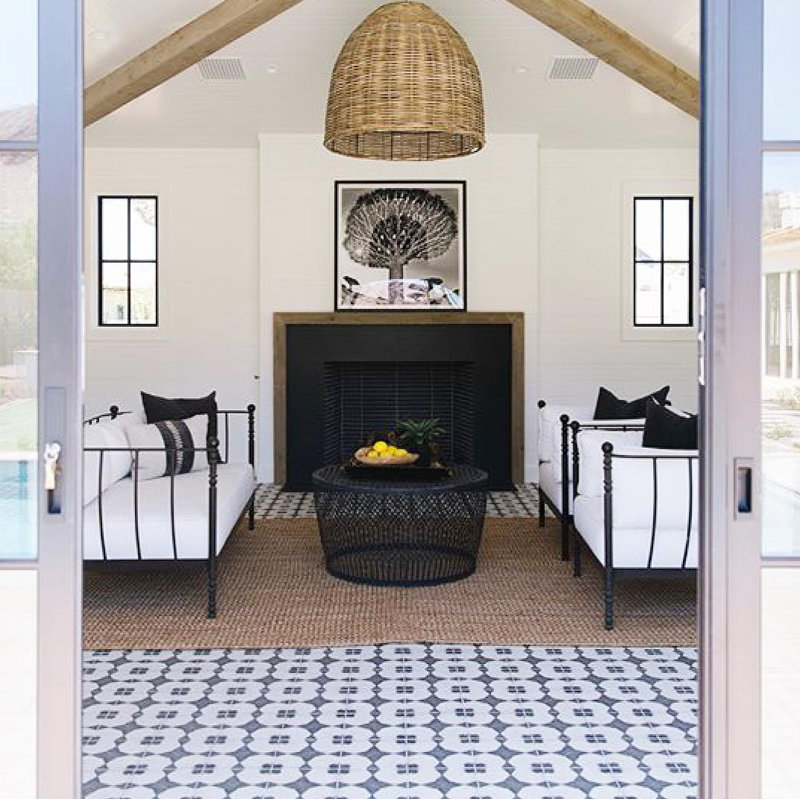 Bedrosians Enchante Decorative 8" x 8" Porcelain Field Tile in Moderno ...