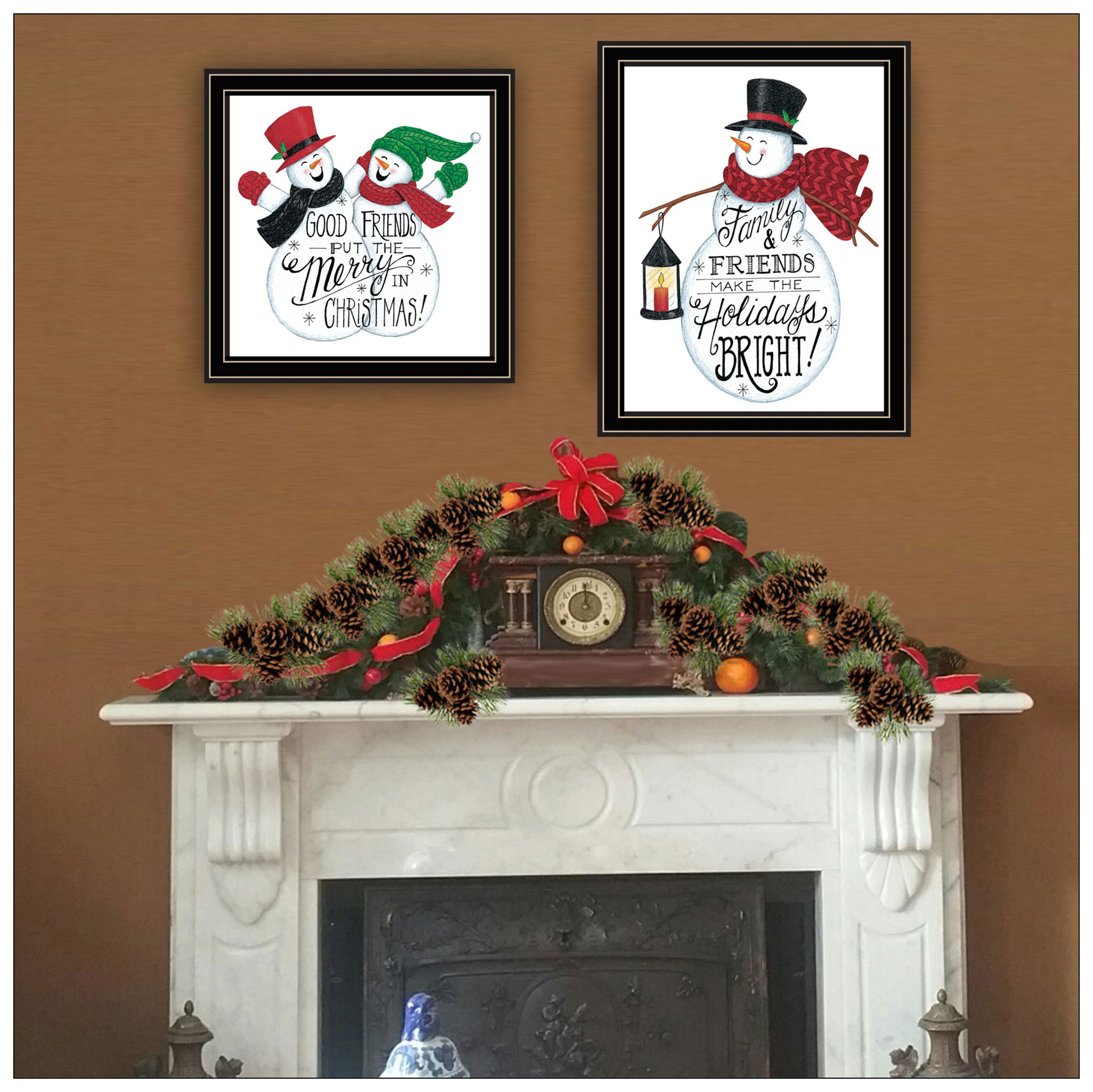 The Holiday Aisle® Trendy Decor 4U 2- Piece Vignette Good Friends ...