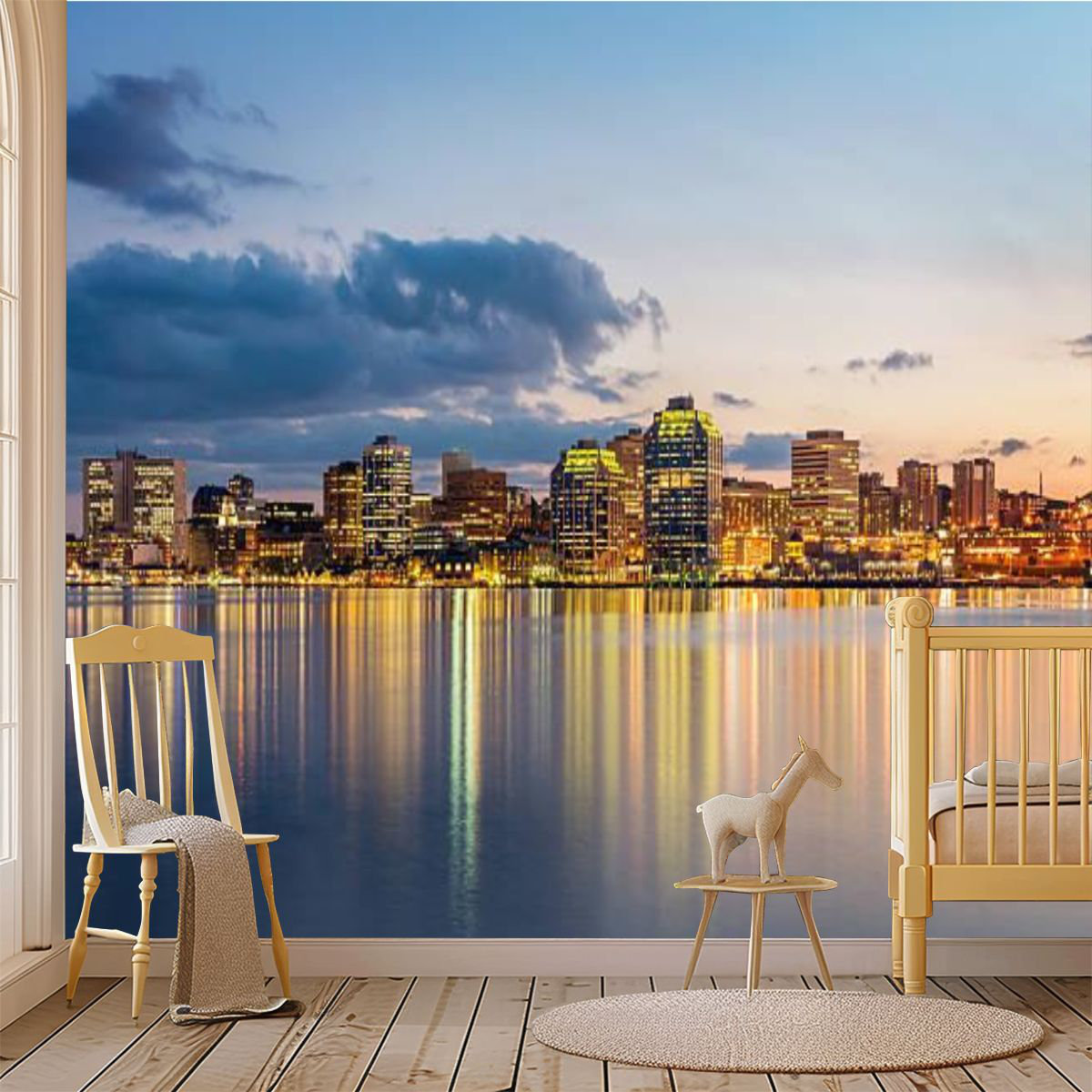 Latitude Run® Peel and Stick Canvas Wallpaper Wall Mural Halifax ...