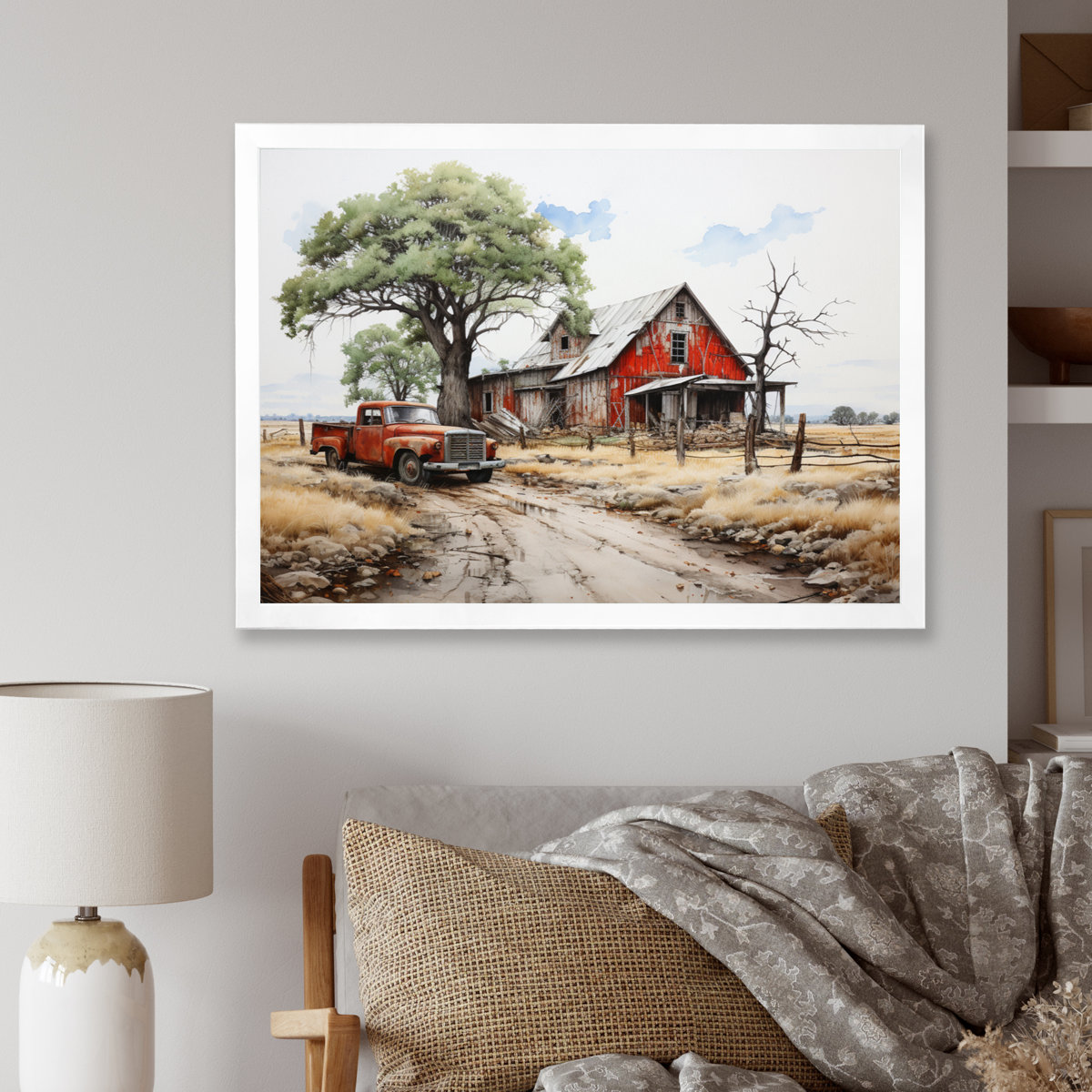 Rosalind Wheeler Farmhouse Homestead Legacy - Print on Canvas | Wayfair