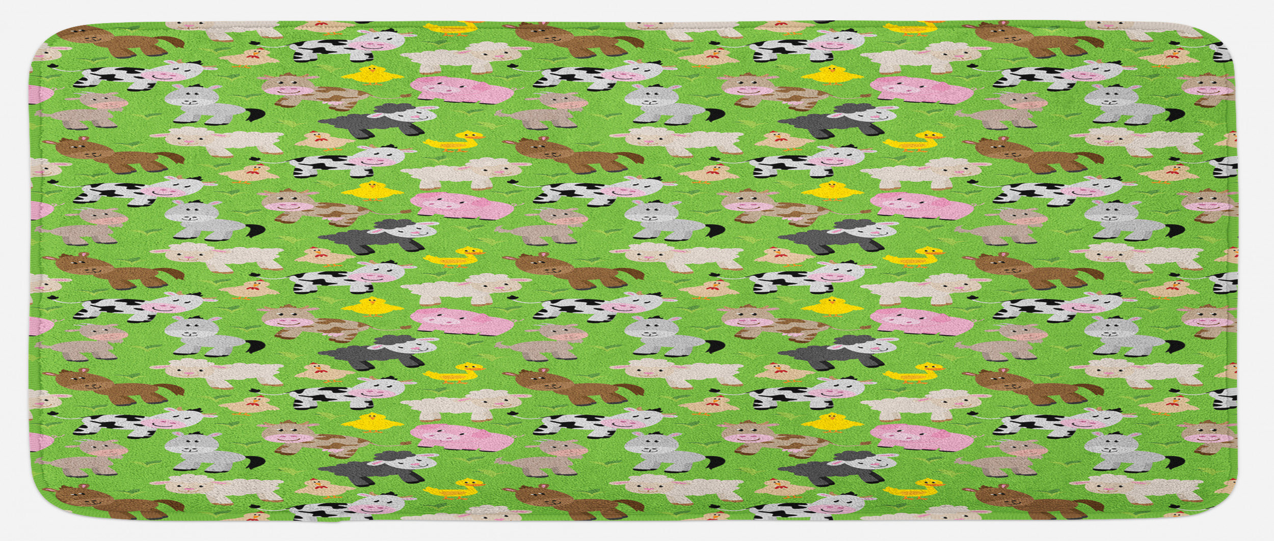 East Urban Home Pig Kitchen Mat | Wayfair