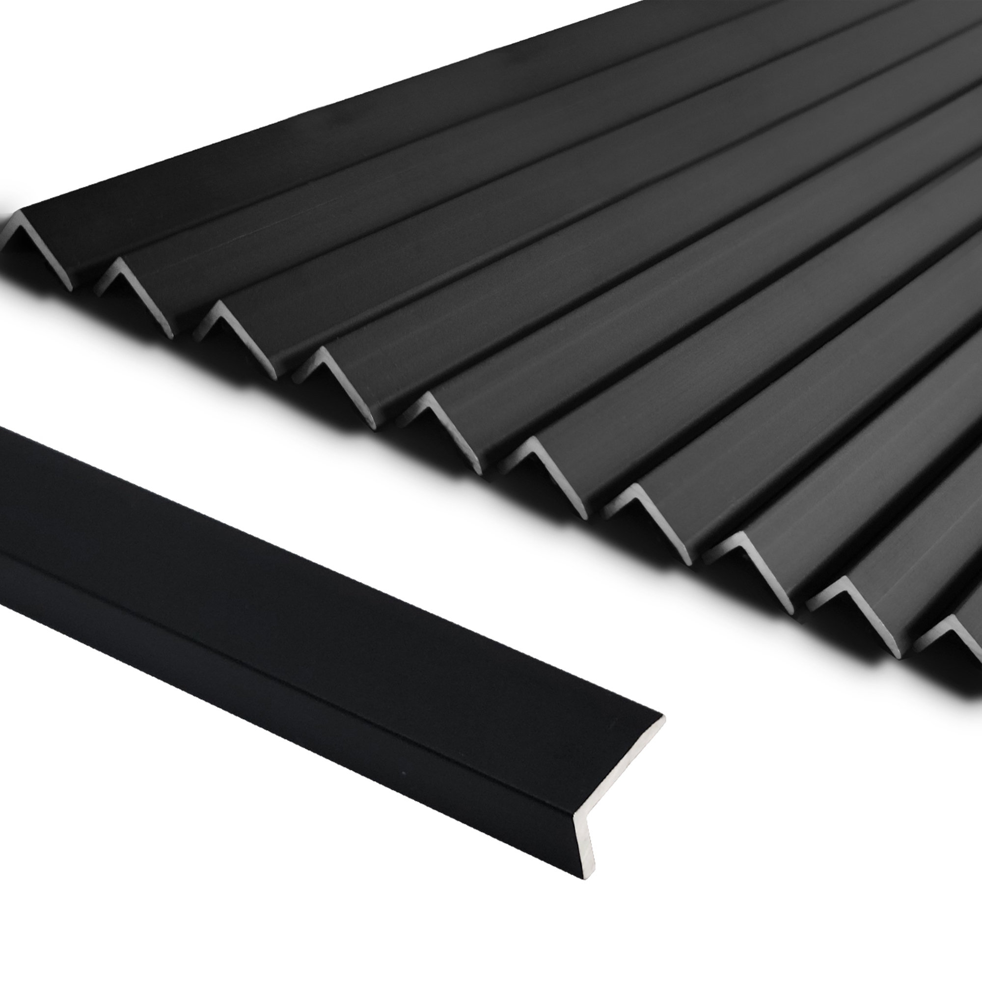 Sunwings 36'' x 0.25'' Aluminum Peel & Stick Edge Tile Trim (Set of 10 ...