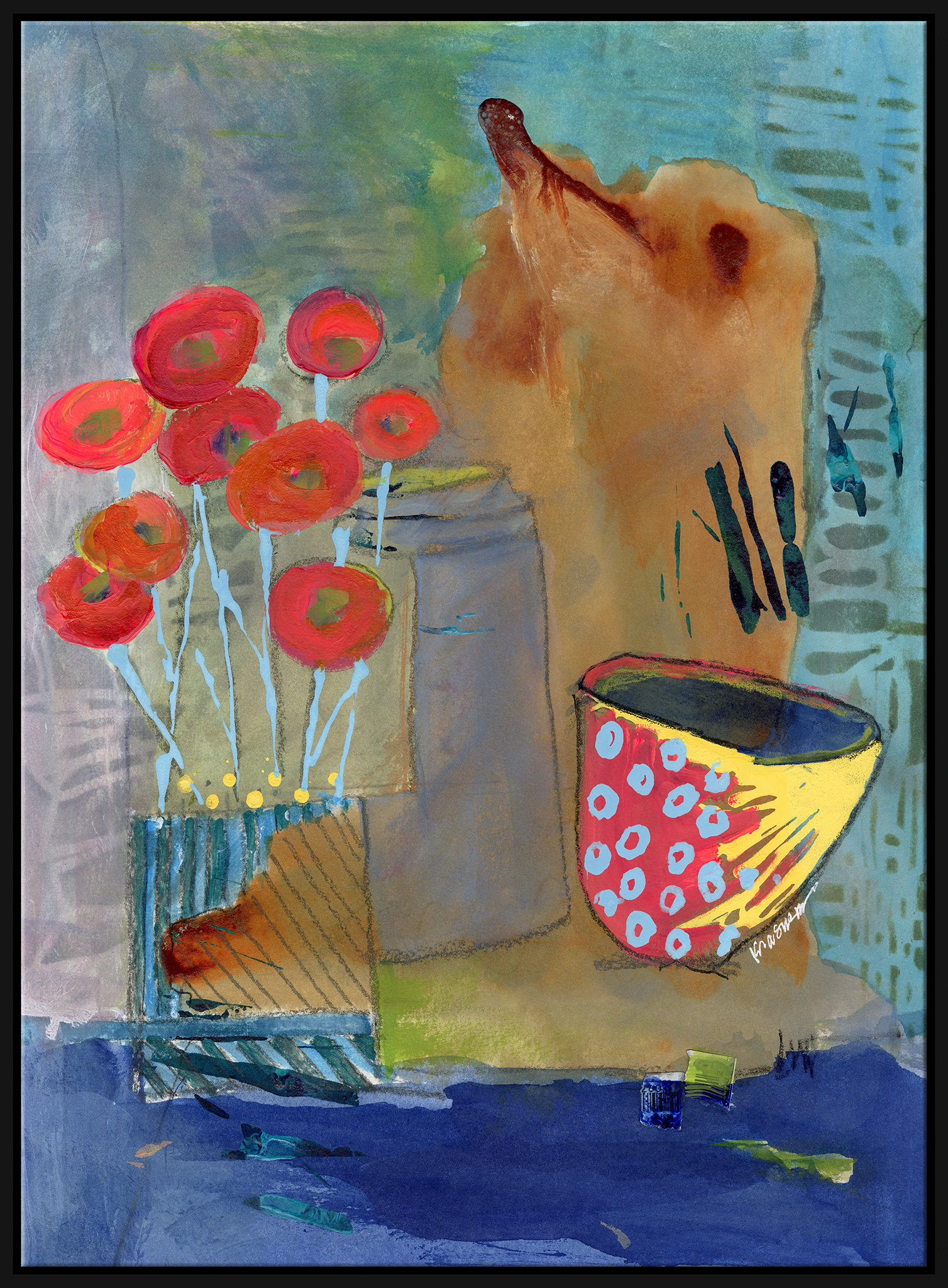 Soicher-Marin Jill Krasner Jazz Framed On Canvas by Jill Krasner Giclee ...