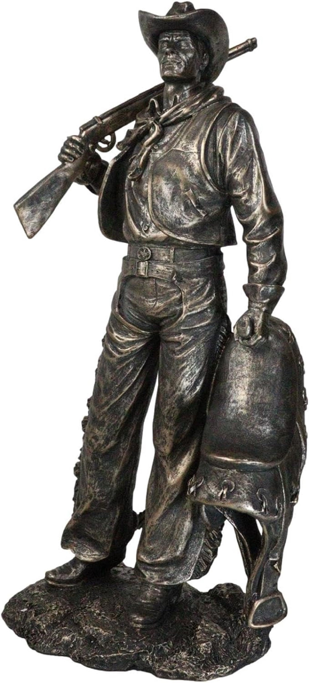 Astoria Grand Rustic Western Cowboy Ranger With Hat Carrying Rifle And ...