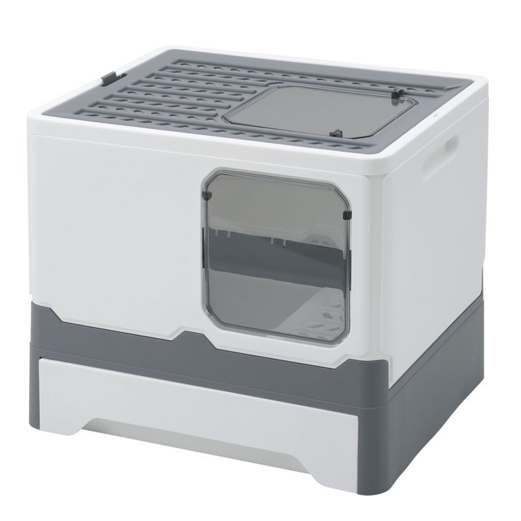 Archie & Oscar Wilma Plastic Enclosed Litter Box | Wayfair.co.uk