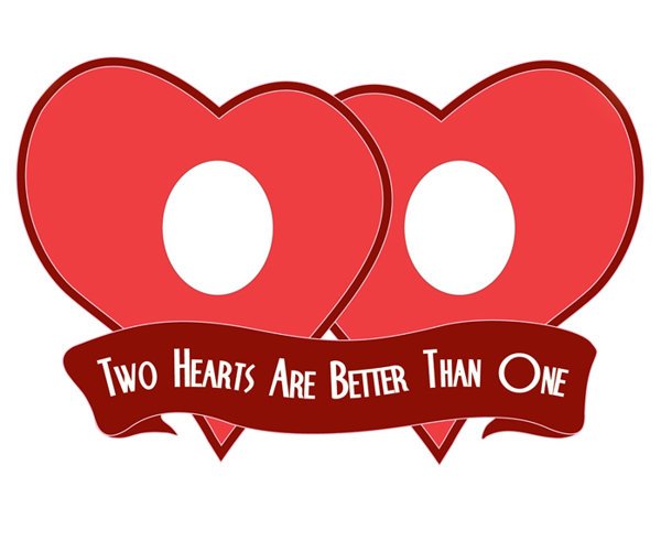 Advanced Graphics Two Hearts are Better Than One Life-Size Cardboard ...