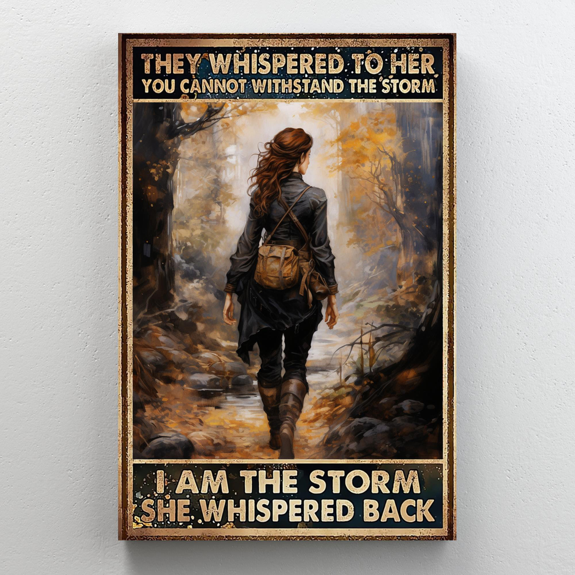 Trinx Woman I Am The Storm 2 - 1 Piece Rectangle Graphic Art Print On ...