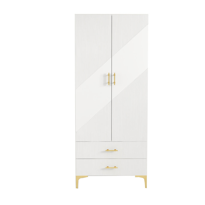 House of Hampton® Jisel Manufactured Wood Armoire | Wayfair