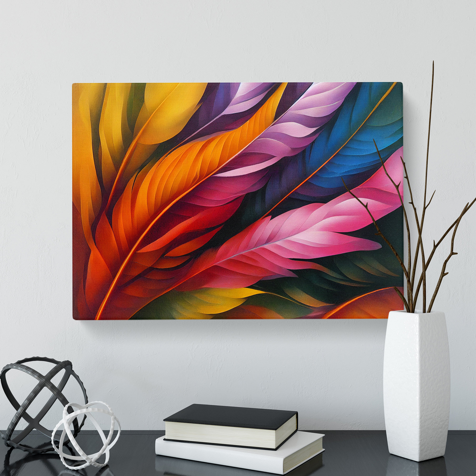 Latitude Vive Blessed Bird Feathers - Wrapped Canvas Graphic Art ...
