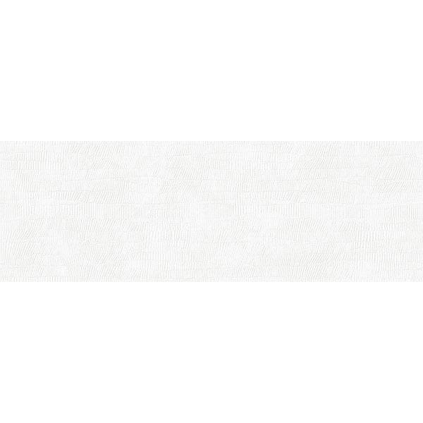 Mirrella Shell Pure White 3-D Textured 16X48 Ceramic Tile | Wayfair