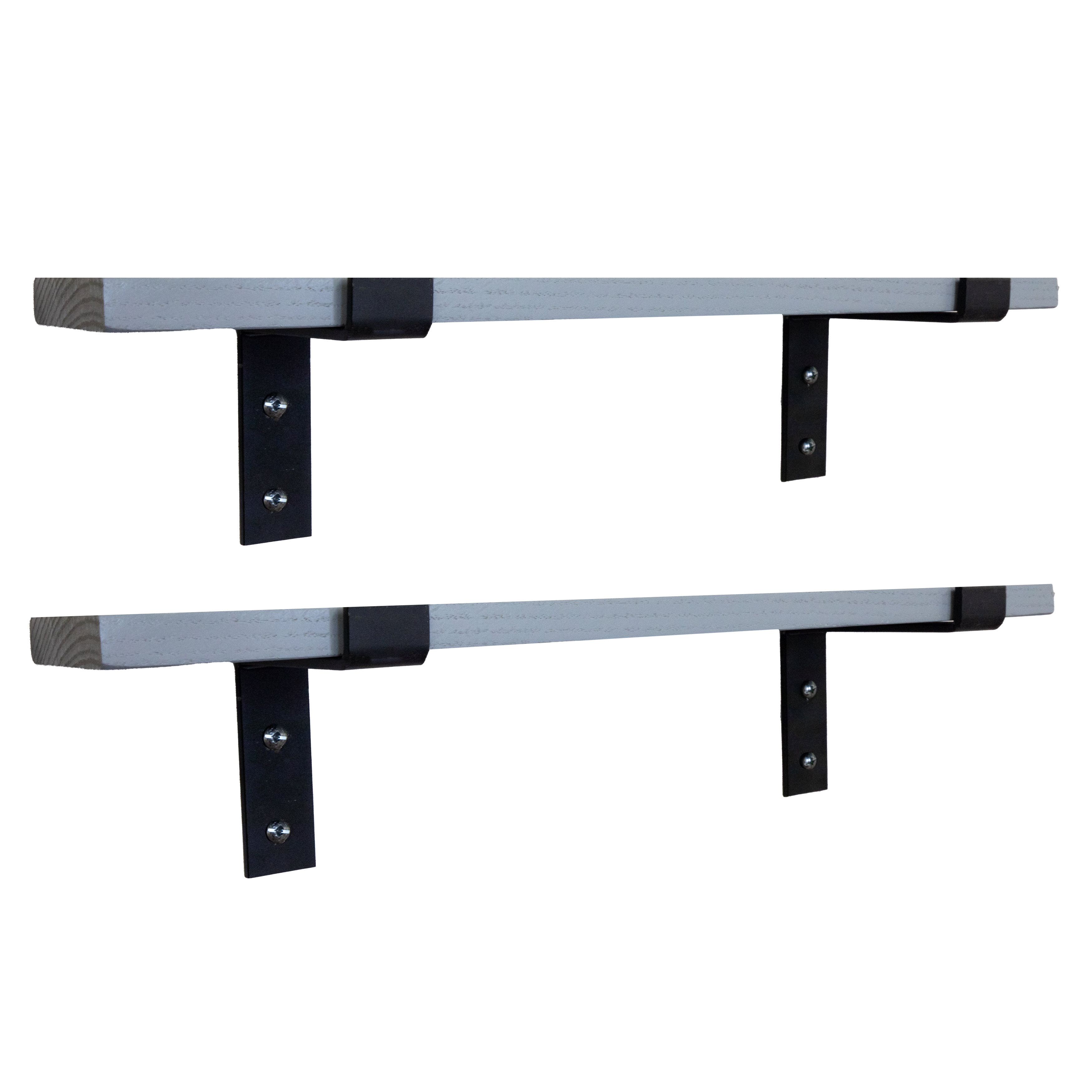 Millwood Pines Emerald Lee 2 Piece Glass Bracket Shelf | Wayfair