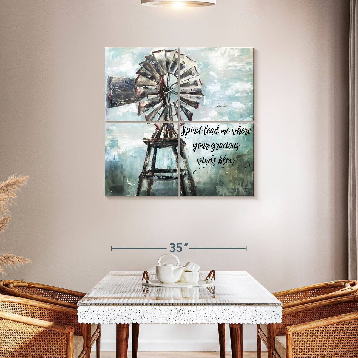 Ebern Designs Lilie Primitive Windmill | Wayfair