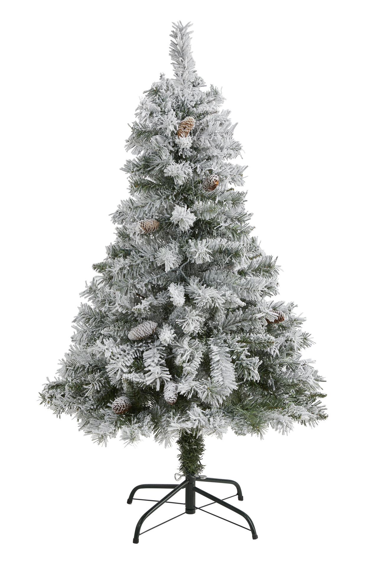 The Holiday Aisle® 7Ft. Flocked White River Mountain Pine Artificial ...