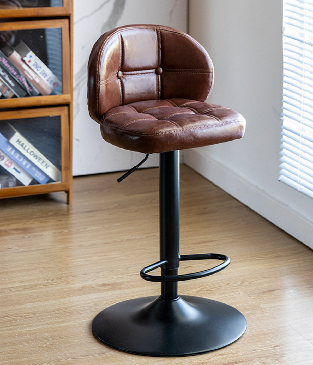 Corrigan Studio® Modern minimalist lifting and rotating bar stool | Wayfair