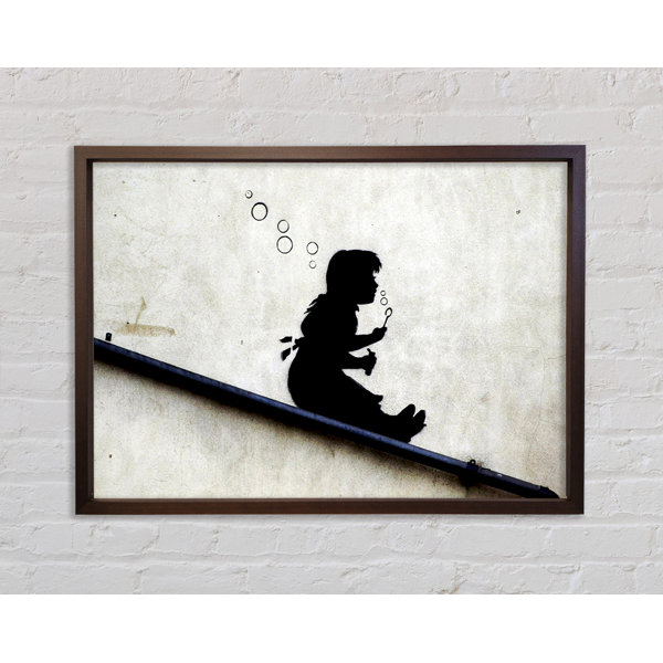 Bright Star Drain Pipe Bubble Girl - Single Picture Frame Art Prints on ...