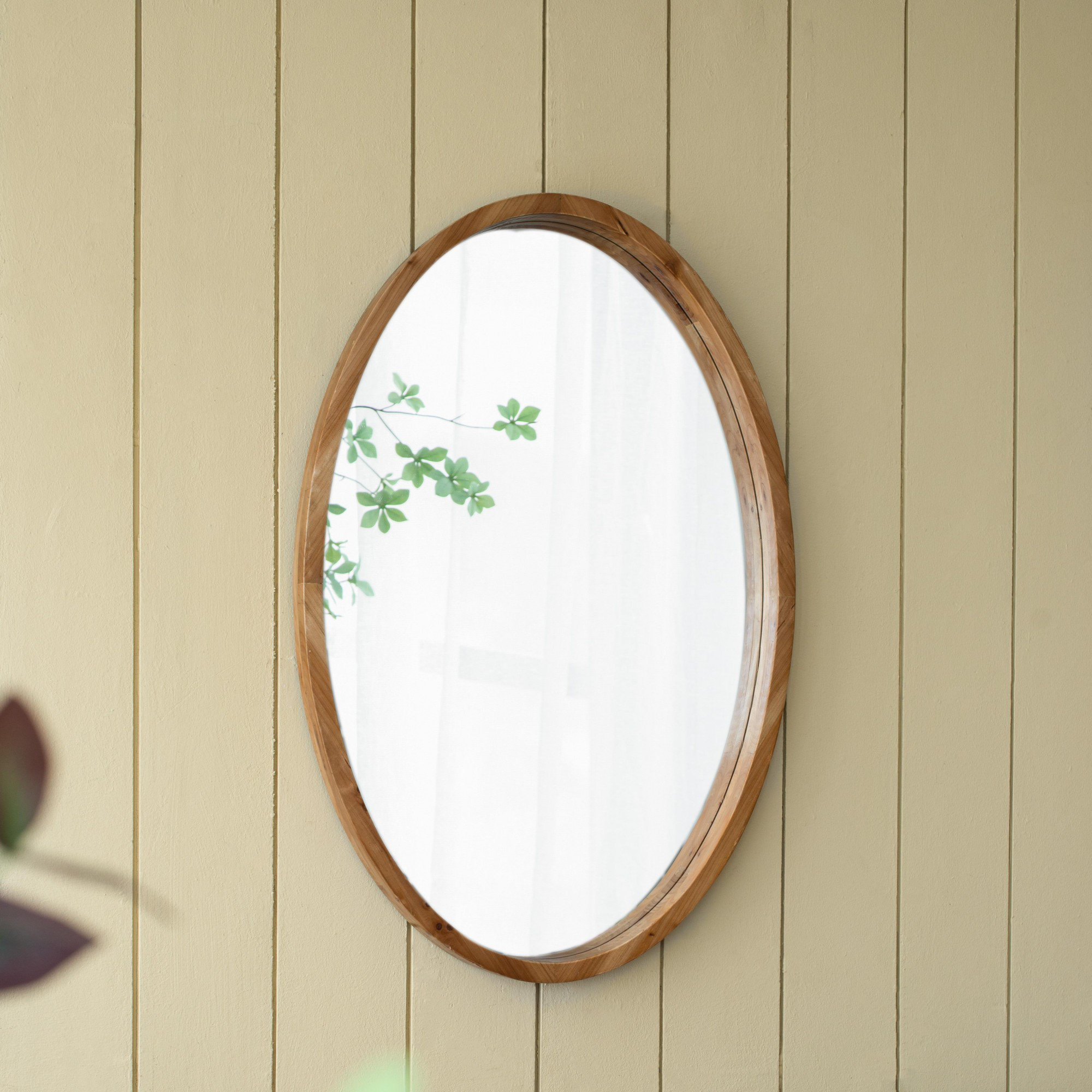 Millwood Pines 24" x 36" Oval Wall Mirror | Wayfair