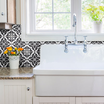 Merola Tile Dosbraga 8" x 8" Ceramic Patterned Wall & Floor Tile ...