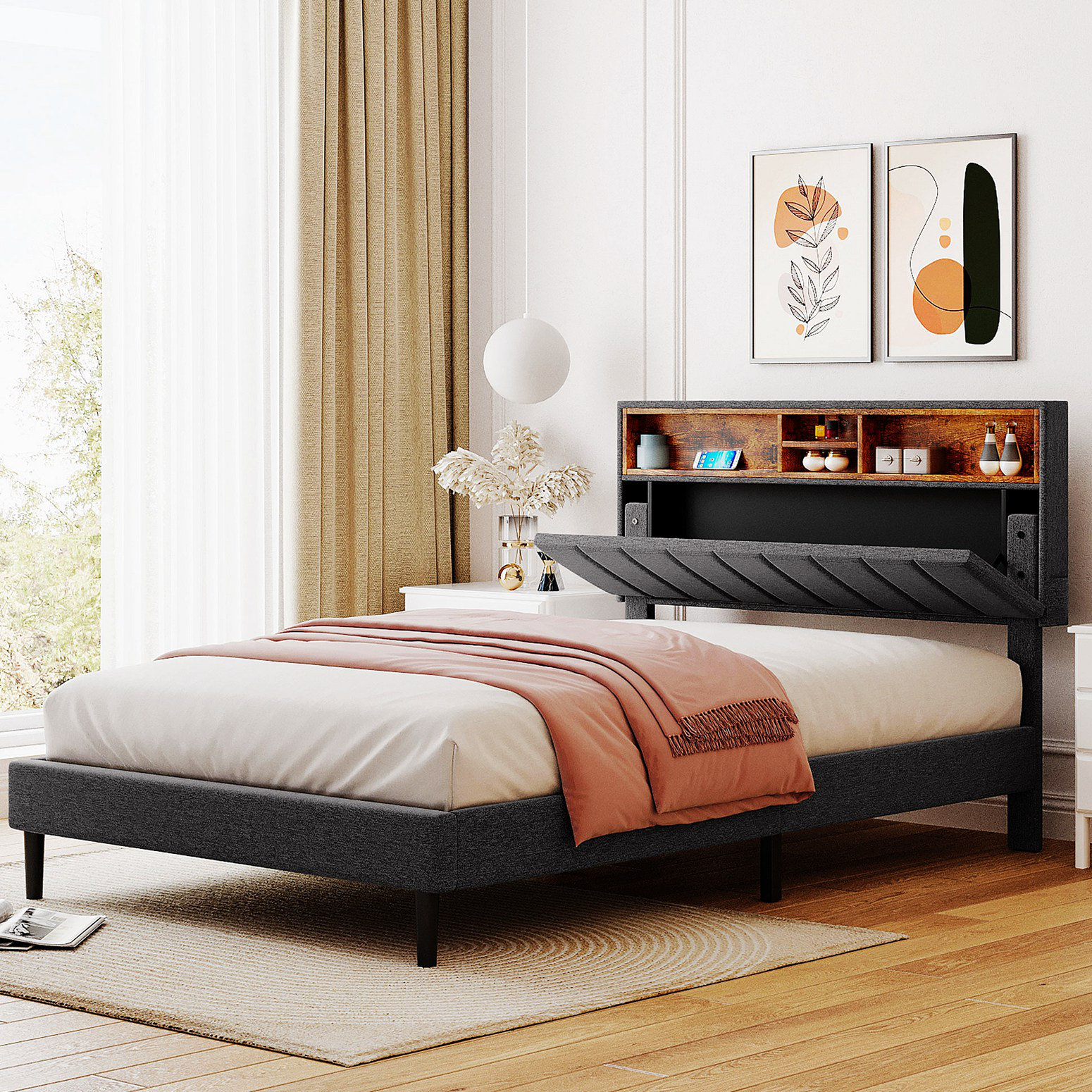 Latitude Run® Efaz Upholstered Bed - Wayfair Canada