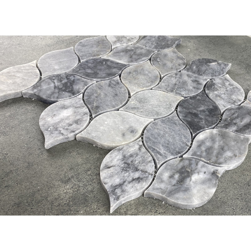 Miletos Stone Collection Marble Grid Mosaic Sheet Wall & Floor Tile ...
