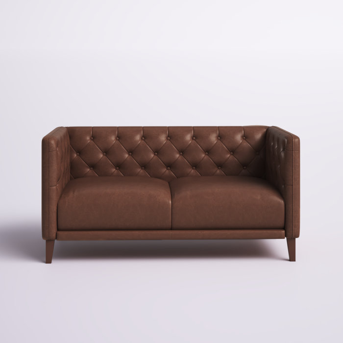 Trent Austin Design® Lubbers 59.75'' Faux Leather Loveseat & Reviews ...