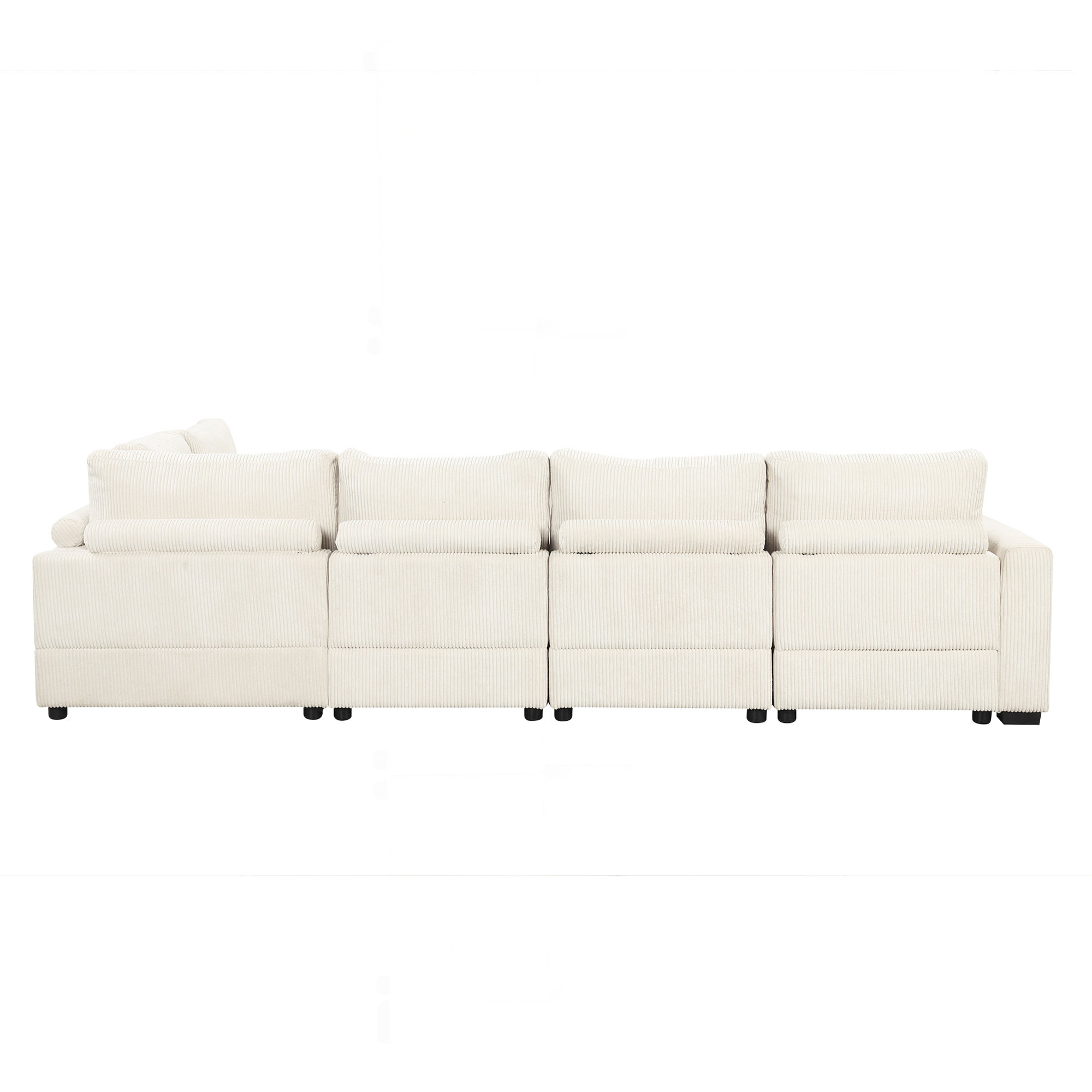 Latitude Run® 121.3" Sectional Couch Sofa Bed Modular Sofa With Two ...
