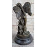Trinx Kaissen Ipos Fallen Angel W/ Lion Pelt Hot Cast Bronze Sculpture ...